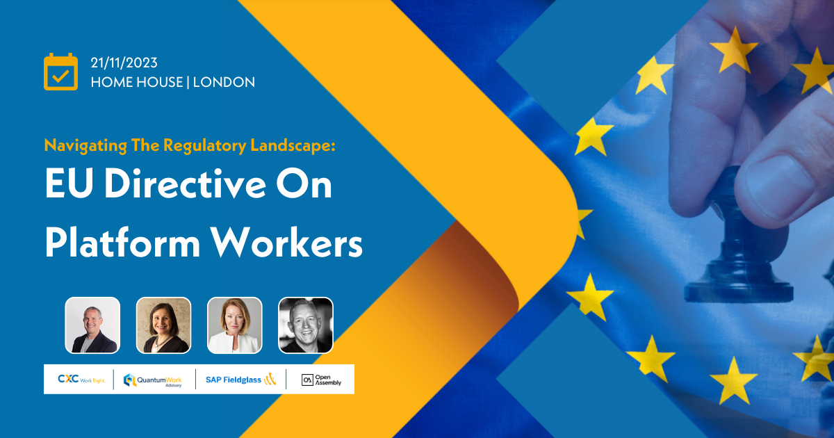 EU Directive On Platform Workers | Navigating the Regulatory Landscape ...